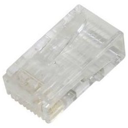 Digitus DN-219602 DIGITUS CAT 6 Modularstecker f&uuml;r Rundkabel, ungeschirmt, 100 Stk. DN-219602 RJ45 Stecker Polzahl Sensoren 8P8C Transparent 1 St.