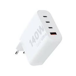 XTORM Ultra Wall USB Ladeger&auml;t 140 W 3x USB-C&reg;, 1x USB-A Quick Charge 3.0 Wei&szlig; GaN
