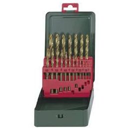 Metabo 627156000 HSS Metall-Spiralbohrer-Set 19teilig 1 mm, 1.5 mm, 2 mm, 2.5 mm, 3 mm, 3.5 mm, 4 mm, 4.5 mm, 5 mm, 5.5 mm, 6 mm, 6.5 mm, 7 mm, 7.5 mm, 8 mm,