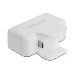 Delock 64079 USB Ladeger&auml;t USB-C&reg; Buchse (Power Delivery), USB-A USB PD Wei&szlig; Steckdose USB Power Delivery (USB-PD), &Uuml;berstromschutz
