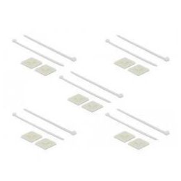 Delock 18679 Kabelhalter selbstklebend 18679 Wei&szlig; 1 St.