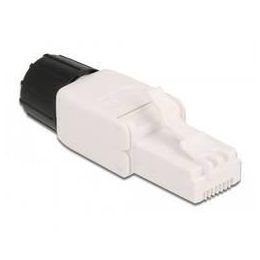 Delock 86978 RJ45 Stecker Cat.6A UTP werkzeugfrei 86978 Wei&szlig; 1 St.