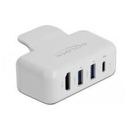 Delock 64080 USB Ladeger&auml;t USB-C&reg; Buchse (Power Delivery), USB-A Buchse USB PD Wei&szlig; Steckdose USB Power Delivery (USB-PD), &Uuml;berstromschutz