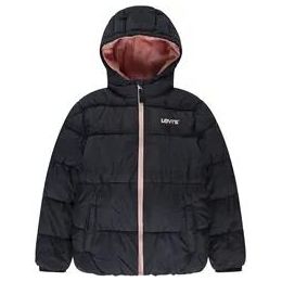 Levi's Winterjacke LEVI'S KIDS "LVG CORE BATWING PUFFER", M&auml;dchen, Gr. 14 (158), schwarz (caviar), Web, Obermaterial: 100% Polyester, unifarben, regular fit normal, elastischer Bund, Jacken Winterjacke, for GIRLS
