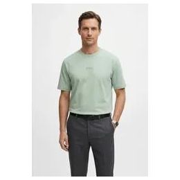 T-Shirt BOSS Green "Tee", Herren, Gr. 3XL, gr&uuml;n (open gr&uuml;n357), Single Jersey, Obermaterial: 100% Baumwolle, oversize normal, Rundhals, eingesetzt normaler Saum, Shirts T-Shirt, mit Rundhalsausschnitt