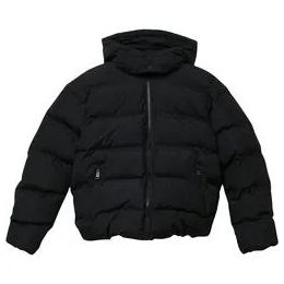 Steppjacke s.Oliver JUNIOR, Jungen, Gr. 170/176, schwarz, Web, Obermaterial: 100% Polyester. Futter: 100% Polyester, unifarben, bequem h&uuml;ftlang, Rundhals, Jacken Steppjacke, mit Kapuze, Winterjacke f&uuml;r Boys