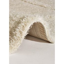 bonprix Teppich in Hoch-Tief Musterung, beige, Gr.200x300 cm, Harmonische Farben auf herrlich weicher Veloursqualit&auml;t