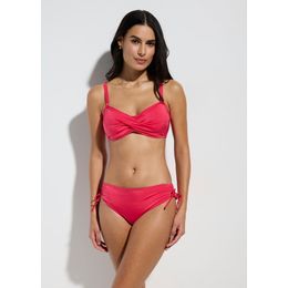 bonprix Balconette-Bikini aus gl&auml;nzendem Material (2-tlg.Set), pink, Gr.42C (80), Hochwertiger B&uuml;gel-Bikini mit tollen Details