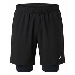 asics Core 2-N-1 7In Short Bekleidung Herren schwarz M