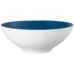 Dessertschale Seltmann Weiden "Life Fashion", wei&szlig; (wei&szlig;, classic blau), B:14,6cm H:5,3cm L:14,6cm T:14,6cm &Oslash;:14,6cm, Porzellan, Sch&uuml;sseln, Dessertschale, Schale rund 14,5 cm