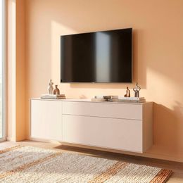Lowboard "Essentials, TV-Board, TV-Kommode, TV-Schrank, TV-M&ouml;bel", kaschmir, B:166cm H:55cm T:42cm, Holzwerkstoff, MDF, LeGer Home by Lena Gercke, Sideboards, Lowboard, Breite: 166 cm, UV lackiert, Push-to-open-Funktion
