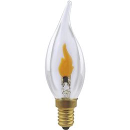 Segula LED-Filament "LED Kerze Windsto&szlig; klar, E14", transparent, klar, L:11,2cm &Oslash;:3,5cm, Leuchtmittel