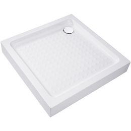 Eckduschwanne Welltime "Trento", wei&szlig;, B:80cm H:15cm T:80cm, Duschwannen