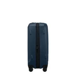 Hartschalen-Trolley Samsonite "ESSENS ZIP", Gr. B/H/T: 40cm x 55cm x 23cm 50 l, midnight blau, Polypropylen, Koffer, aus Polypropylen, mit Volumenerweiterung