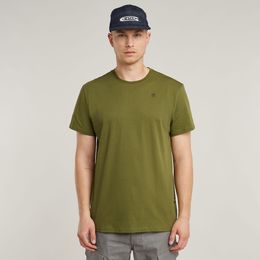 G-Star Raw T-Shirt G-STAR "Base", Herren, Gr. XXL, gr&uuml;n (mayfly), Single Jersey, Obermaterial: 100% Baumwolle, unifarben, regular fit, Rundhals, Shirts T-Shirt
