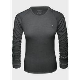 Sch&ouml;ffel Funktionsshirt SCH&Ouml;FFEL "Merino Sport Shirt 1/1 Arm W" Gr. S, schwarz (9665, schwarz), Shirts, Damen, S, Oberstoff: 43% Lyocell, 34% Wolle, 23% Nylon, Funktionsshirt