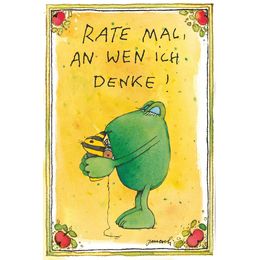 Wanddekoobjekt LUCKYLINDE "Der Froch und die Tigerente - Rate mal&hellip;", bunt, B:20cm H:30cm T:0,3cm, Blech, Wanddekoobjekte, Exklusive JANOSCH Kindermotive, Stahlschild