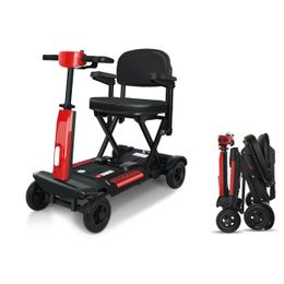 Elektromobil SACHSENRAD "BestAGE Seniorenmobil Komfort mit Fernbedienung", schwarz, rot, ElektromobileB:50cm H:88cm L:96cm, automatische Faltung, mit Fernbedienung, B:50cm H:88cm L:96cm
