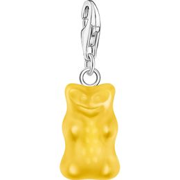 Charm-Einh&auml;nger Thomas Sabo "Thomas Sabo x HARIBO Schmuck: Charm", bunt (silberfarben, gelb, gelb), Charms, Damen, Silber 925 (recycelt), mit Kristallglas