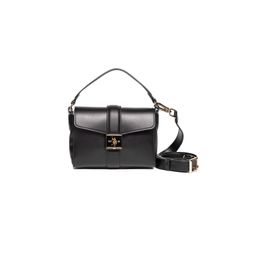 Schultertasche U.S. Polo Assn. "MARGARET FLAP HANDLE BAG Damen", Damen, Gr. B/H/T: 9cm x 13cm onesize, schwarz, Polyurethan, Taschen Schultertasche, Schultertasche Damen, Abendtasche, Fashion, Lifestyle, Sale