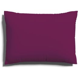Kissenbezug Schlafgut "EASY JERSEY Kissenh&uuml;lle 100% Baumwolle, weicher Edel-Jersey, b&uuml;gelfrei", lila (lila deep), B:60cm L:80cm, Jersey, Obermaterial: 100% Baumwolle, Kissenbez&uuml;ge, Kissenbezug, mit farblich angepasstem Rei&szlig;verschluss, pflegeleicht, formstabil