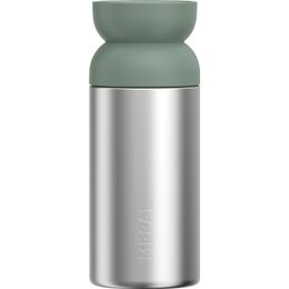 Mepal Ellipse Thermo-Kaffeebecher aus recyceltem Edelstahl und auslaufsicher 350 ml nordic sage - Isolierbecher