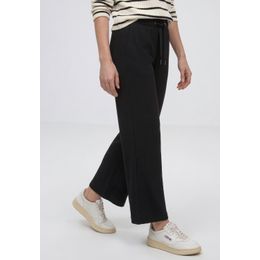 Stoffhose Street One, Damen, Gr. 36, L&auml;nge 30, schwarz, Stoff, 59% Polyester, 40% Viskose, 1% Elasthan, unifarben, comfort fit lang, Hosen Stoffhose, High Waist