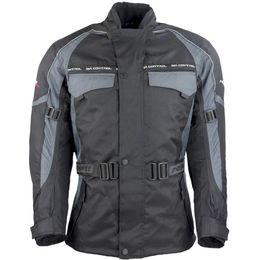Motorradjacke Roleff "Reno" Gr. XXL, grau (grau, schwarz), Jacken, Damen, XXL, Obermaterial: 100% Polyester. Innenfutter: 100% Polyester, Motorradjacke, mit Protektoren, 4 Taschen, 3 Bel&uuml;ftungsl&ouml;cher