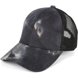 styleBREAKER "Ponytail Baseball Cap Batik mit Mesh Einsatz" 1 Stk.