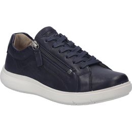 Sneaker Josef Seibel "Megan 01, dunkelblau", Damen, Gr. 36, blau (dunkelblau), Obermaterial: 100% Rindsleder Leather cow., Schuhe Sneaker