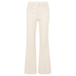 Relaxhose Cartoon "Casual-Hose mit B&uuml;gelfalte", Damen, Gr. 34, EURO, beige (eggnog), Obermaterial: 100% Baumwolle CO., Hosen Relaxhose