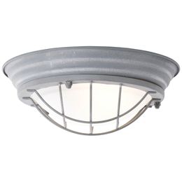 Brilliant Deckenleuchte "Typhoon", grau (grau beton, wei&szlig;), 1, &Oslash; 29cm H: 10cm, 1 Stk., Leuchten, Wand- und Deckenlampe 29cm, Deckenleuchte