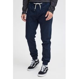 Chinohose Blend "BHSelli", Herren, Gr. L, US-Gr&ouml;&szlig;en, blau (navy), Web, 98% Baumwolle, 2% Elasthan, unifarben, regular fit lang, Hosen Chinohose, Jogger Pant mit elastischem Bund und Kodeln - Regular Fit