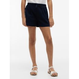 Shorts Tommy Hilfiger "PULL ON LINEN SHORT", Jungen, Gr. 10 (140), N-Gr, schwarz night navy, Web, Obermaterial: 55% Leinen, 45% Baumwolle, unifarben, regular fit kurz, Hosen Shorts, Kinder bis 16 Jahre, sommerlicher Leinen-Mix