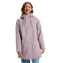 Allwetterjacke Roxy "Rain Road Polar Zip", Damen, Gr. M, nirvana, Obermaterial: 100% Polyurethan;, Jacken Allwetterjacke