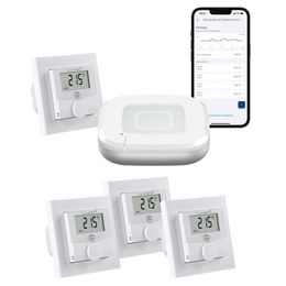 homematic IP Smart-Home-Zubeh&ouml;r "Set Raumklima mit AP 2 und 4 Wandthermostate", wei&szlig;, B:28,5cm H:32cm T:40,5cm, Smart-Home-Stationen, Smart-Home-Zubeh&ouml;r