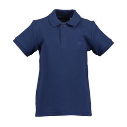 Poloshirt Blue Seven, Jungen, Gr. 98, blau (dk blau orig), Single Jersey, Obermaterial: 100% Baumwolle, unifarben, regular fit, Shirts Poloshirt