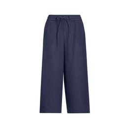 2-in-1-Hose GOLDNER "Leinenhose", Damen, Gr. 38, N-Gr, blau (marine), Obermaterial: 100% Leinen LI., Hosen 2-in-1-Hose