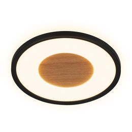 Briloner Leuchten Deckenleuchte "SUFIT WOOD Deckenleuchte", schwarz (wei&szlig;, neutral), Leuchten, Deckenleuchte