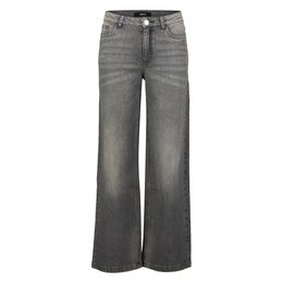 Webhose Zero "Jeans weites Bein 32 Inch", Damen, Gr. 34, EURO, grau (dunkelgrau used denim), Obermaterial: 98% Baumwolle CO. 2% Elasthan EL., Hosen Webhose