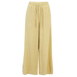 Leinenhose Cartoon "Leinenhose unifarben", Damen, Gr. 36, EURO, gelb (weeping willow), Obermaterial: 100% Leinen LI., Hosen Leinenhose