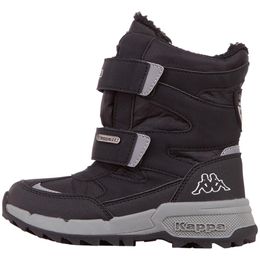 Winterboots Kappa, M&auml;dchen, Gr. 38, schwarz (schwarz, silber), Synthetik, mehrfarbig, Schuhe Winterboots, - aus der Kappa Expedition Serie