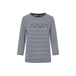 JOOP! Longsleeve JOOP "Longsleeve 58 252JE58Tala 10011744 1er Pack", Damen, Gr. S, blau (dunkelblau, wei&szlig;), Obermaterial: 95% Baumwolle CO. 5% Elasthan EL., Shirts Longsleeve