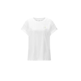T-Shirt RICHROYAL, Damen, Gr. L, wei&szlig;, Single Jersey, Obermaterial: 100% Baumwolle, unifarben, regular fit taillenbedeckt, Rundhals, eingesetzt angesetztes B&uuml;ndchen, Shirts T-Shirt, Regular fit mit Rundhalsausschnitt