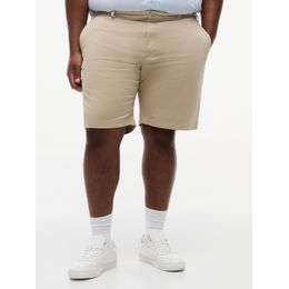 Tommy Hilfiger Big & Tall Chinoshorts "BT-DENTON 9.5 ESS TWILL-B", Damen, Gr. 40, N-Gr, sandalwood, Web, Obermaterial: 97% Baumwolle, 3% Elasthan, TOMMY HILFIGER BIG & TALL, ca. Mitte Knie, Hosen Chinoshorts, Twill, slim fit, Gro&szlig;e Gr&ouml;&szlig;en