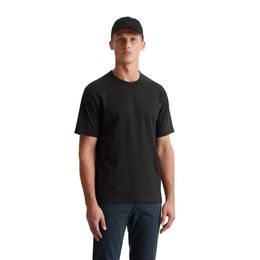 Marc O'Polo T-Shirt MARC O'POLO "aus hochwertiger Bio-Baumwolle", Herren, Gr. XS, schwarz, Obermaterial: 100% Baumwolle, unifarben, Basic, Basic, Rundhals, normaler Saum, Shirts T-Shirt