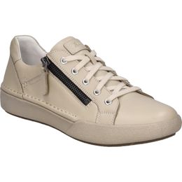 Sneaker Josef Seibel "Claire 03, sand", Damen, Gr. 38, beige (sand), Obermaterial: 100% Rindsleder Leather cow., Schuhe Sneaker