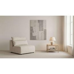 Sessel OTTO HOME "Jorrena, extra weicher Chenille-Stoff", beige, B:90cm H:86cm T:105cm, 100% polyester, Sessel, Sessel, Armloser 1-Sitzer, 3 Komfortstufen, 90x105 cm, mit Wellenunterfederung