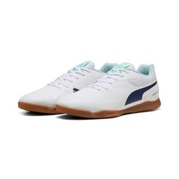 Fu&szlig;ballschuh Puma "TRUCO III", Damen, Gr. 42, Puma wei&szlig;, aqua, fizzy light, Synthetik, Schuhe Fu&szlig;ballschuh, f&uuml;r Halle und Stra&szlig;e