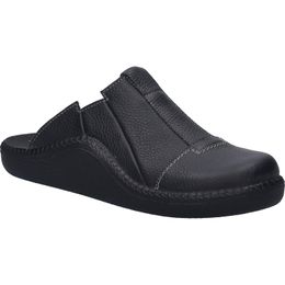 Hausschuh Josef Seibel "Monaco 288, schwarz", Damen, Gr. 50, schwarz, Obermaterial: 100% Rindsleder Leather cow., Schuhe Hausschuh